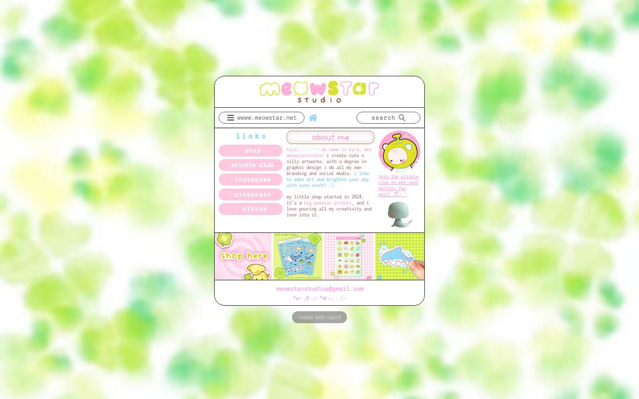 Meowstarstudio Carrd